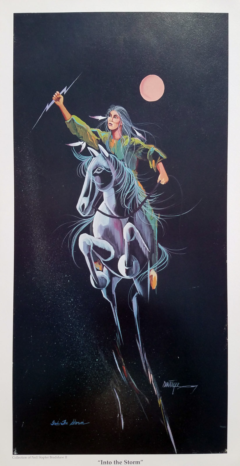 Into the Storm - gouache, in Dana Tiger Limited Editions