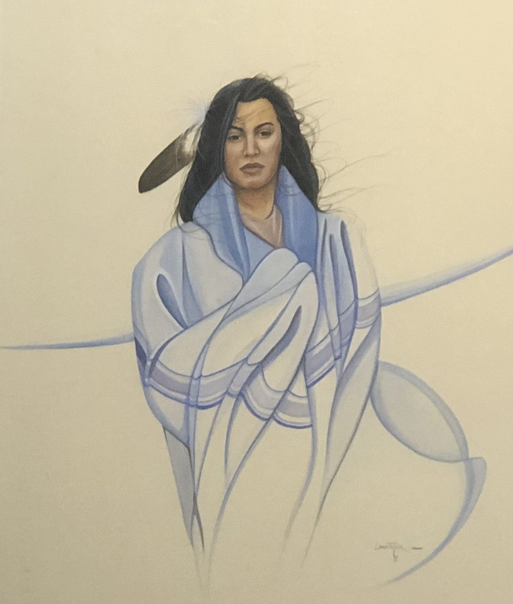 Embodiment Of Strength - Watercolor original painting 1988, in